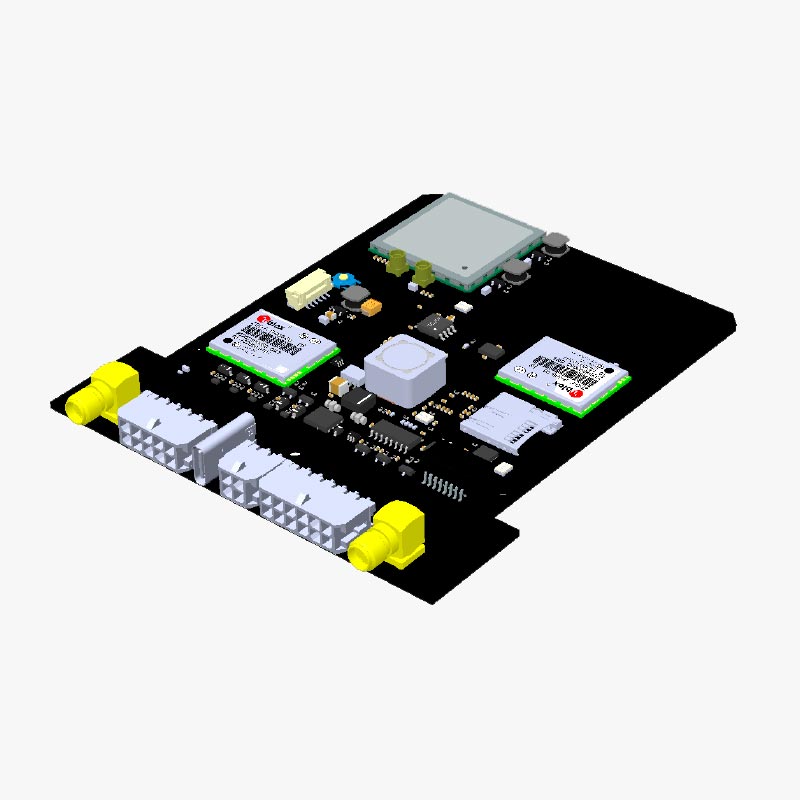 定制电路板设计，多频段 RTK GPS 电路板 u-blox ZED-F9P - ArduSimple