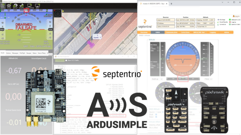 ArduPilot simpleRTK3B Configuración de encabezado - ArduSimple