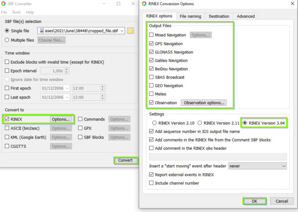 How to generate RINEX files with simpleRTK3B - ArduSimple