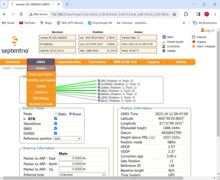 How to configure simpleRTK3B Pro as static base station - ArduSimple