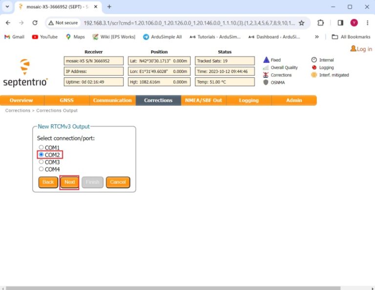 How to configure simpleRTK3B Pro as static base station - ArduSimple