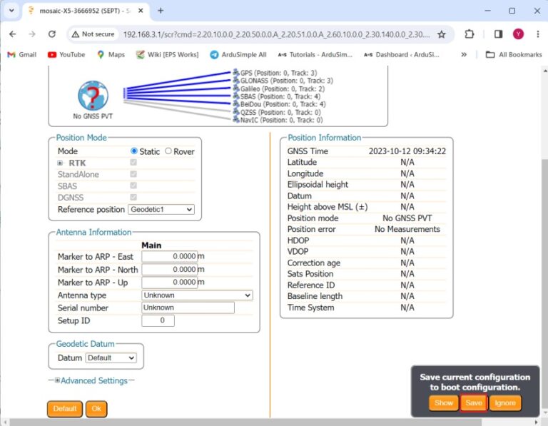 How to configure simpleRTK3B Pro as static base station - ArduSimple