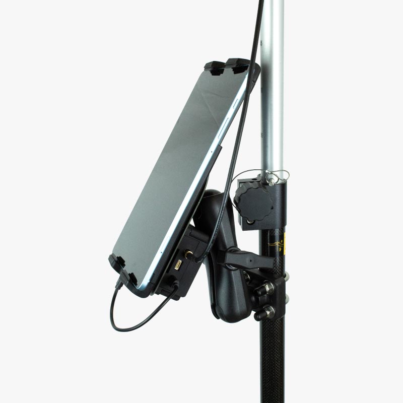 Universal Rugged Tablet holder for surveying pole - ArduSimple