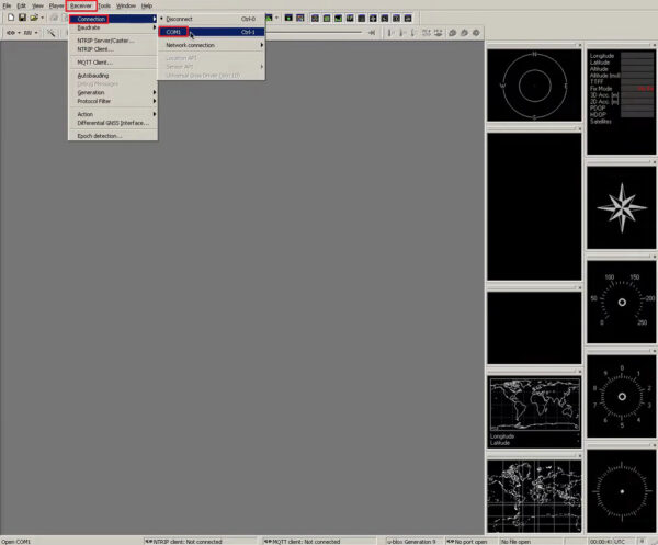 How to install u-center on macOS and connect GNSS RTK receiver to it
