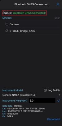 How to connect RTK receiver to iOS device (iPhone or iPad) via BT+BLE ...