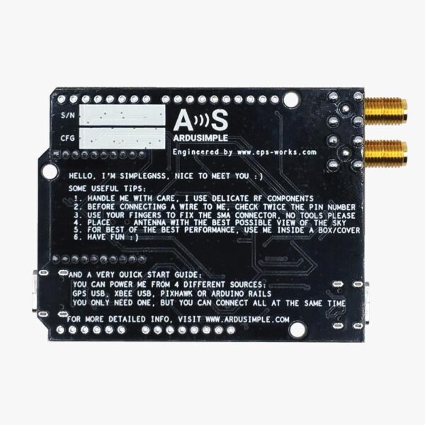 simpleGNSS Timing (u-blox NEO-F10T) nanoseconde timing ArduSimple
