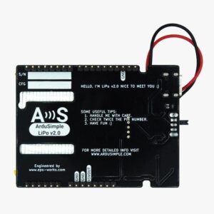 LiPo Battery Shield for Arduino or ArduSimple project - ArduSimple