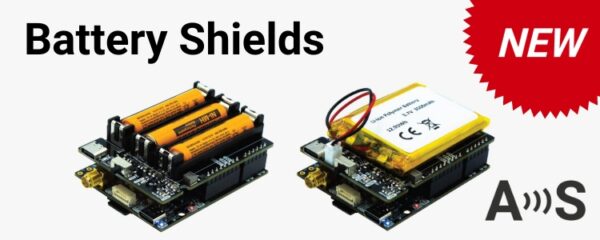 New products: Battery Shields - ArduSimple