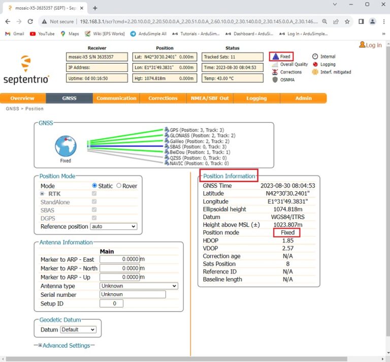 How to share your triple-band Septentrio base station with RTK2go via ...