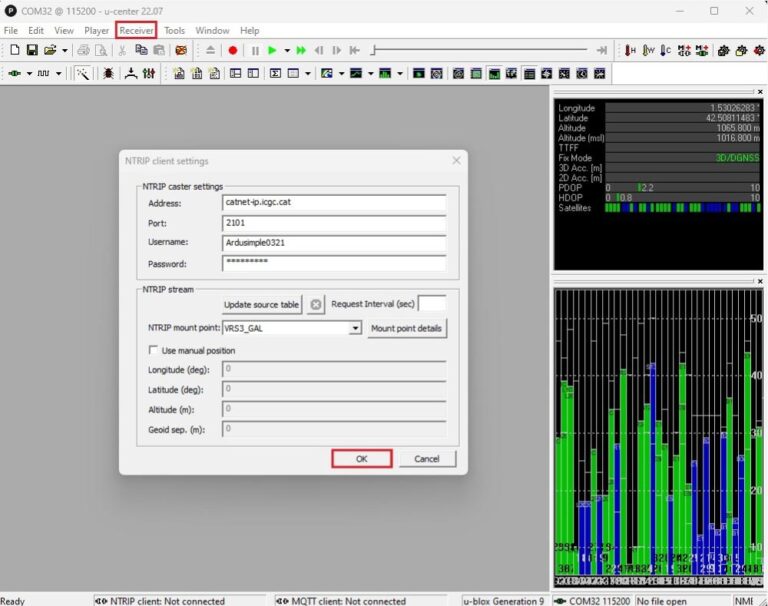 How to configure u-blox ZED-F9P - ArduSimple