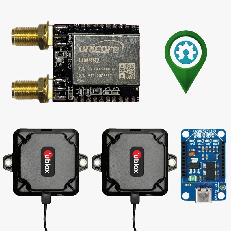 AgOpenGPS All-in-One (AIO) Board - RTK Items Set (Unicore UM982) - ArduSimple
