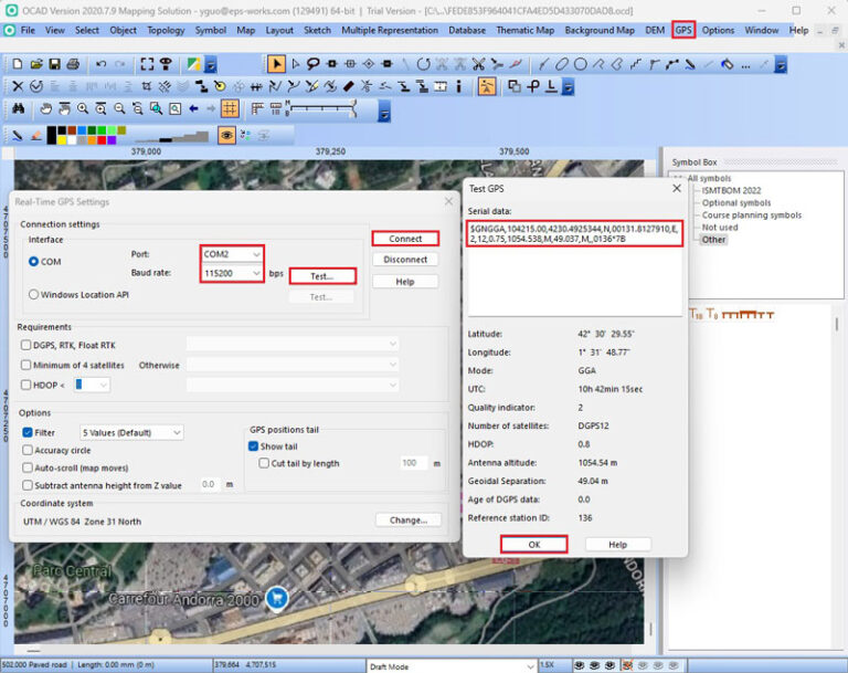 How to connect ArduSimple kit to OCAD for your mapping projects ...