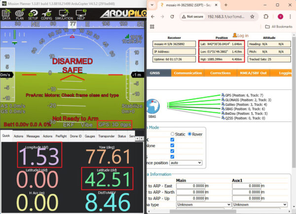 How to configure triple-band Septentrio GNSS receiver and connect it to ...