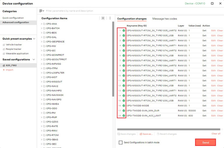 How to configure u-blox ZED-X20P tripleband RTK receiver - ArduSimple