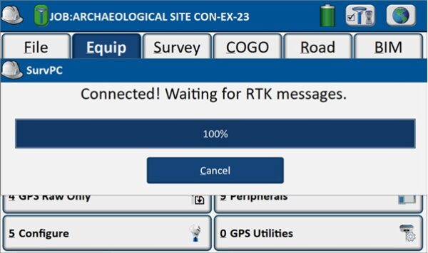 How to connect low cost RTK kit to Carlson SurvPC for archaeological surveying - ArduSimple